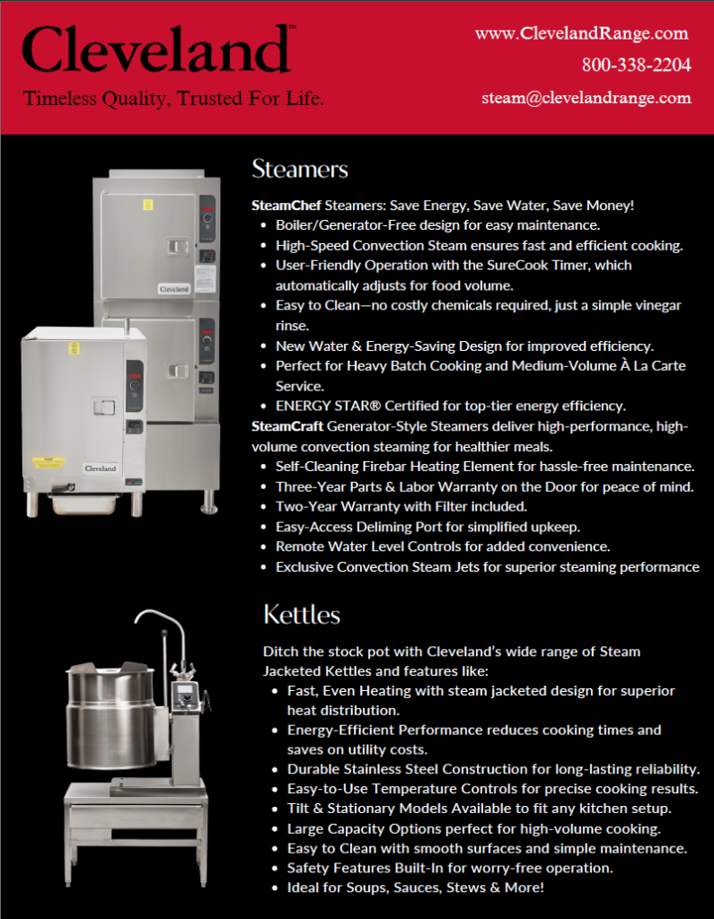 Sales Collateral – Cleveland Range